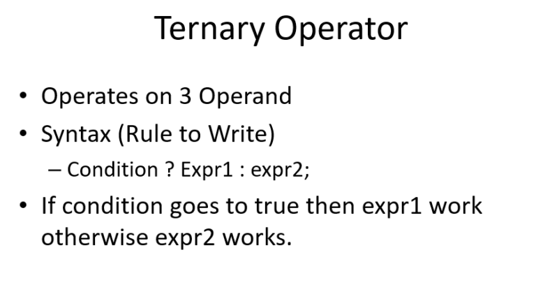 Operator - Practicise