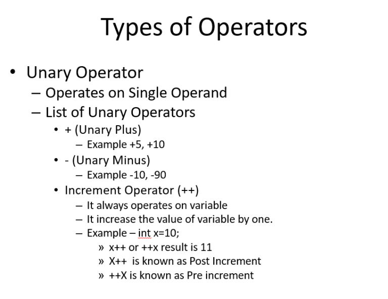 Operator - Practicise