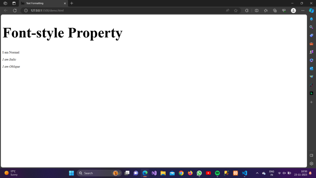 Various types of Text Formatting - Practicise