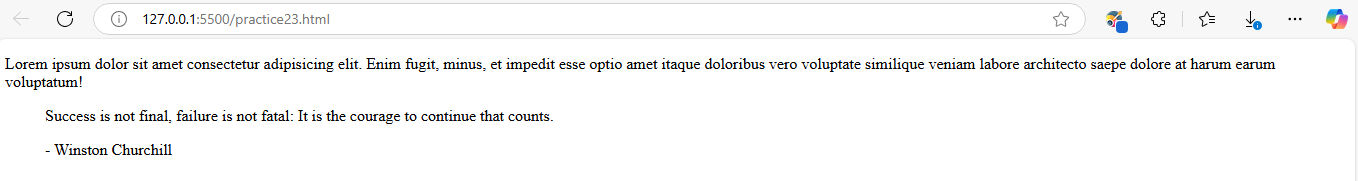 What Are The Types Of Html Quotations Elements Practicise