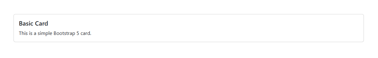 Introduction to Bootstrap 5 Cards - Practicise