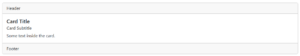 Card Headers, Footers & Titles - Practicise