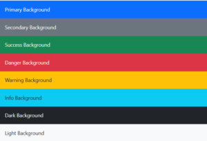 Bootstrap5 Background Colors - Practicise